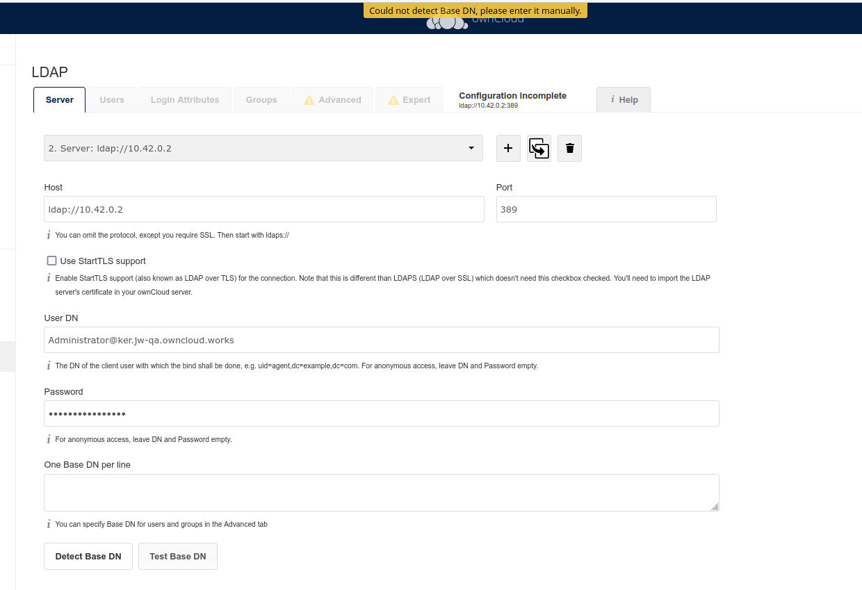 Cannot Detect Base Dn Of An Ad Server When Using An Ip Address · Issue 797 · Ownclouduserldap