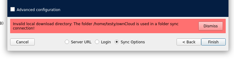 client refuses to re-use existing sync folder connections · Issue #11344 · owncloud/client · GitHub