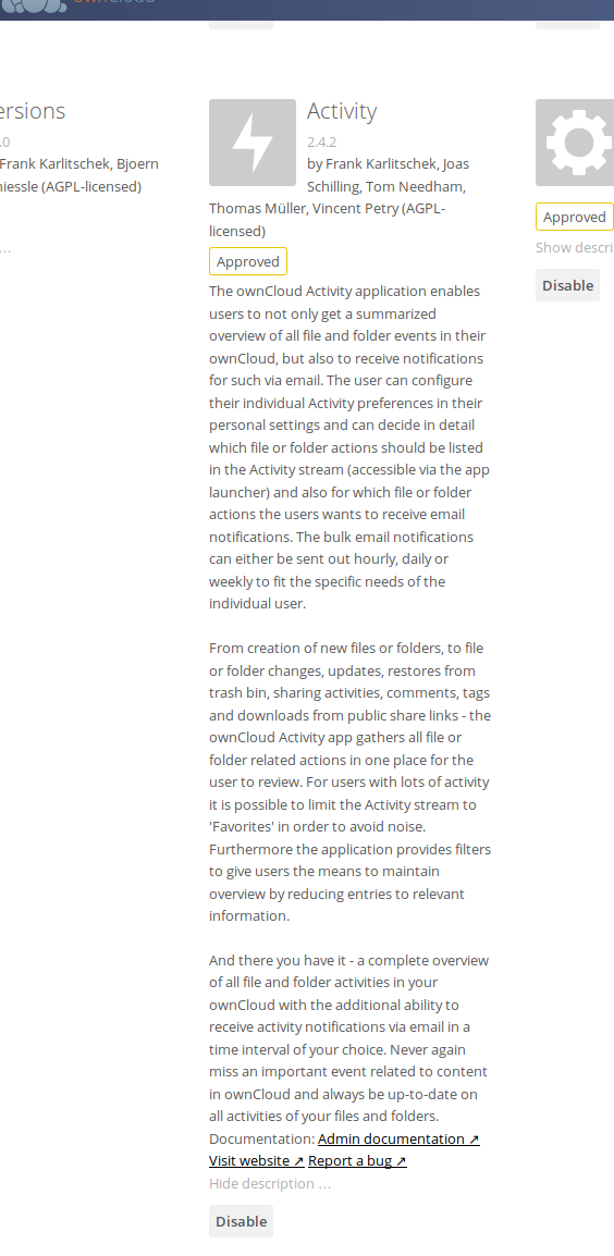 Documentation of activity app got lost · Issue #1314 · owncloud/docs · GitHub