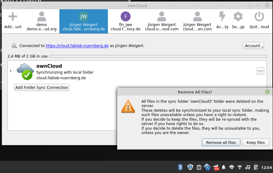 Qa Stops Syncing While A Modal Dialog Is Open · Issue 8170 · Owncloudclient · Github