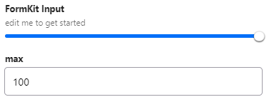 Slider input does not react to changes in max property · Issue #935 · formkit/formkit · GitHub