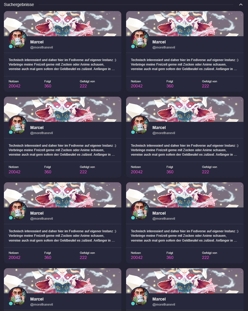 Duplicate users in local user search · Issue #10700 · misskey-dev/misskey · GitHub