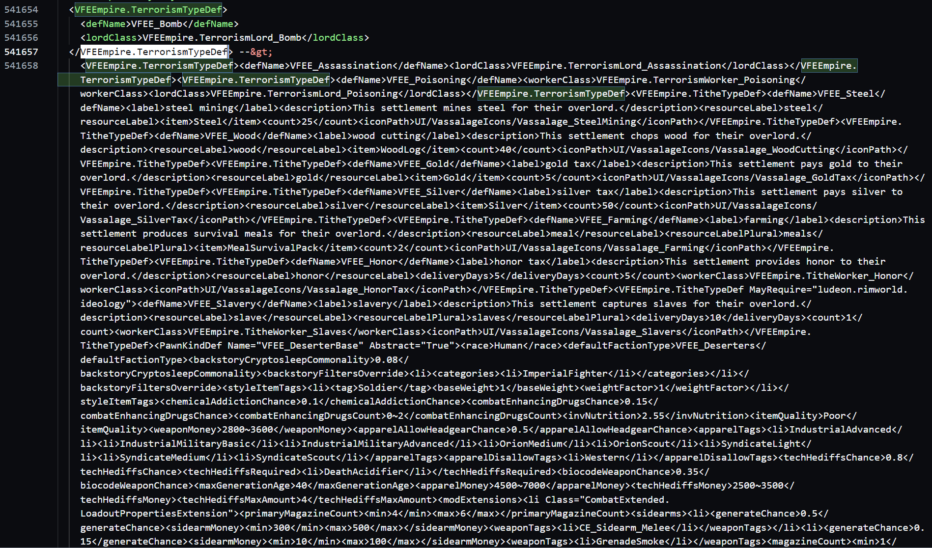 XML Tree problem · Issue #7 · Vanilla-Expanded/VanillaFactionsExpanded-Empire · GitHub