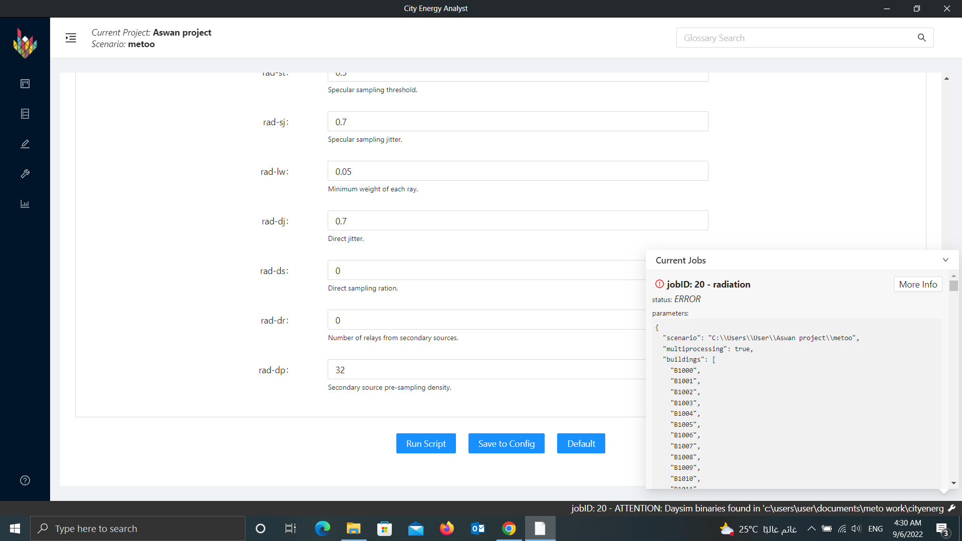 Error using building solar radiation · Issue #3239 · architecture-building-systems ...