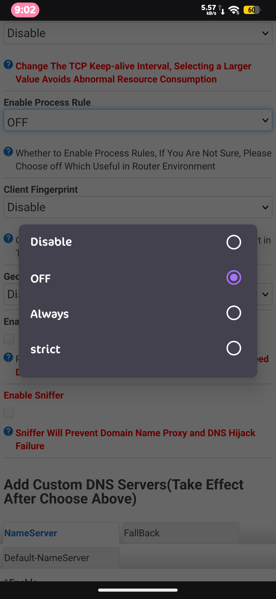 [Bug] meta overwrite "invalid find process mode" on fresh install/select disable · Issue #3540 ...