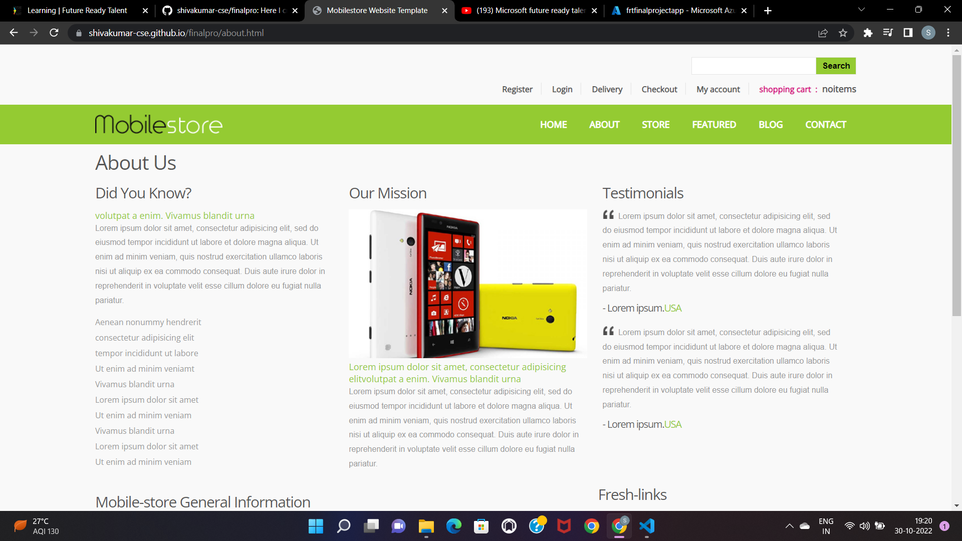 GitHub - shivakumar-cse/finalpro: Here I created a webpage named Mobile Store that helps the ...