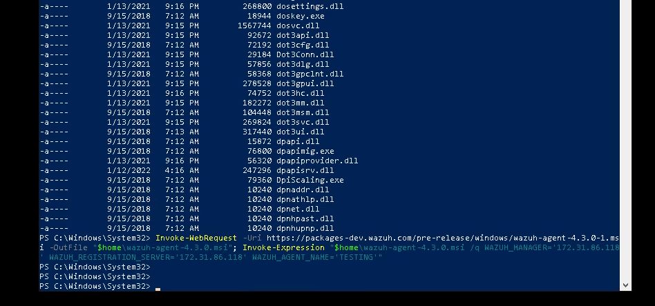 Release 4.3.0 - Release Candidate 7 - Windows agent installation ...