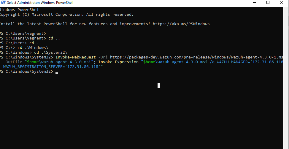 Release 4.3.0 - Release Candidate 7 - Windows agent installation ...