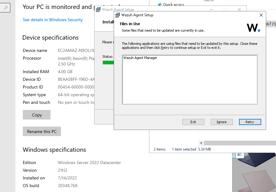Windows agent MSI installer disables Restart Manager and closes GUI ...
