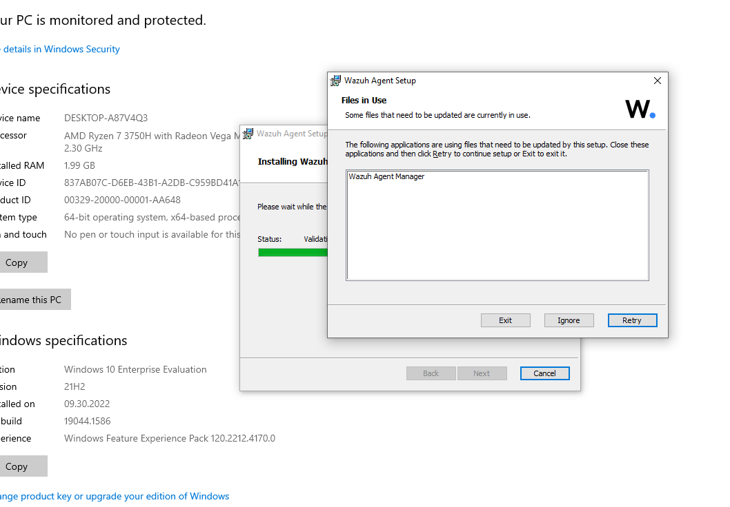 Windows Agent Msi Installer Disables Restart Manager And Closes Gui