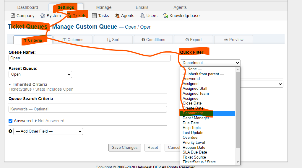 [Feature Request] Multiple Quick Filters for queues · Issue #5725 · osTicket/osTicket · GitHub