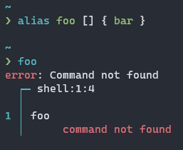 Invalid command in alias has unhelpful error message · Issue #2665 · nushell/nushell · GitHub