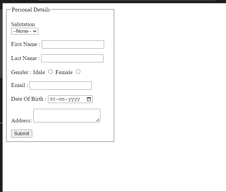 Task - HTML - Forms - Personal Information · akash-coded mern · Discussion #43 · GitHub