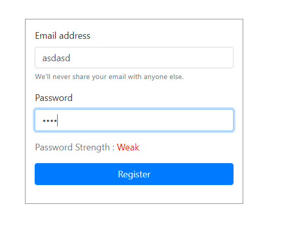 JS - HTML DOM Events - Password Strength · akash-coded mern ...
