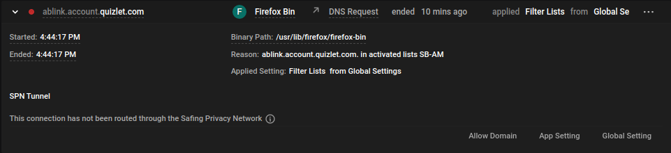 Quizlet e-mail verification subdomain is not an adware/malware site · Issue #2081 · StevenBlack ...