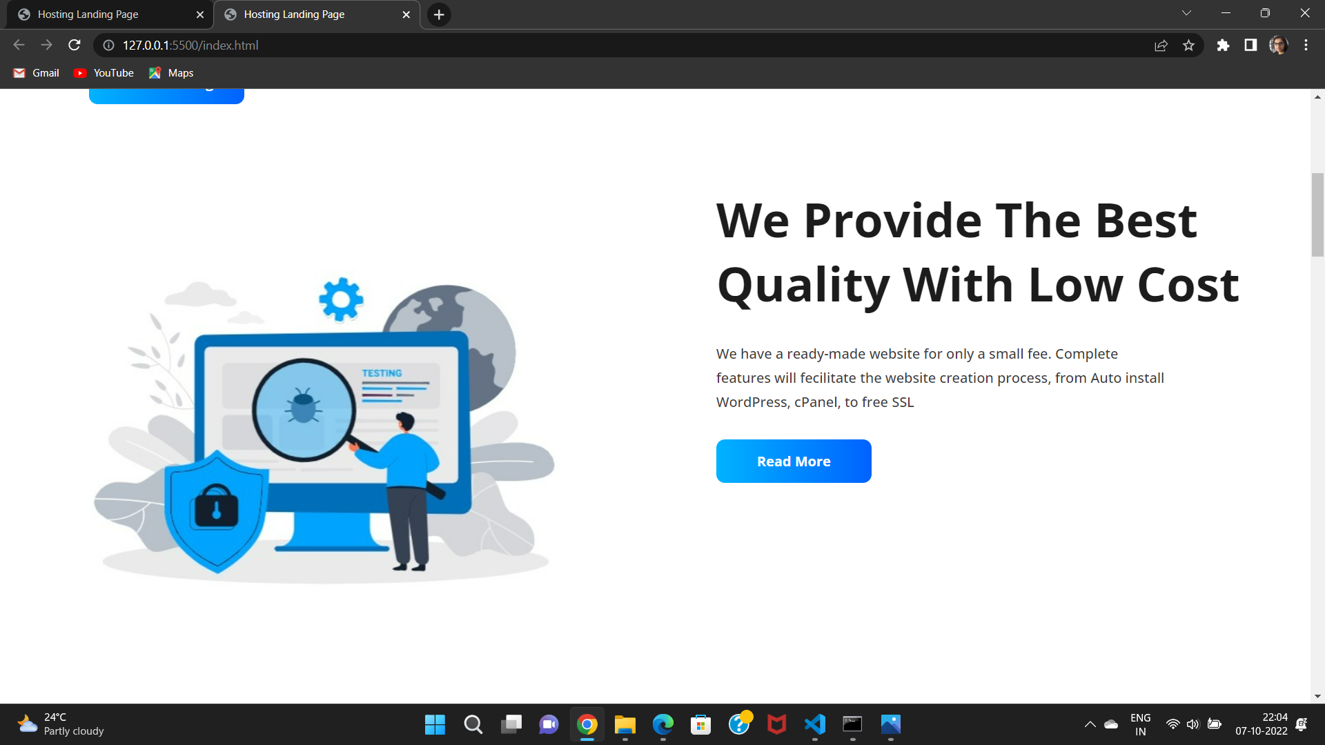 GitHub - Zareel/Hosting-Landing-Page11