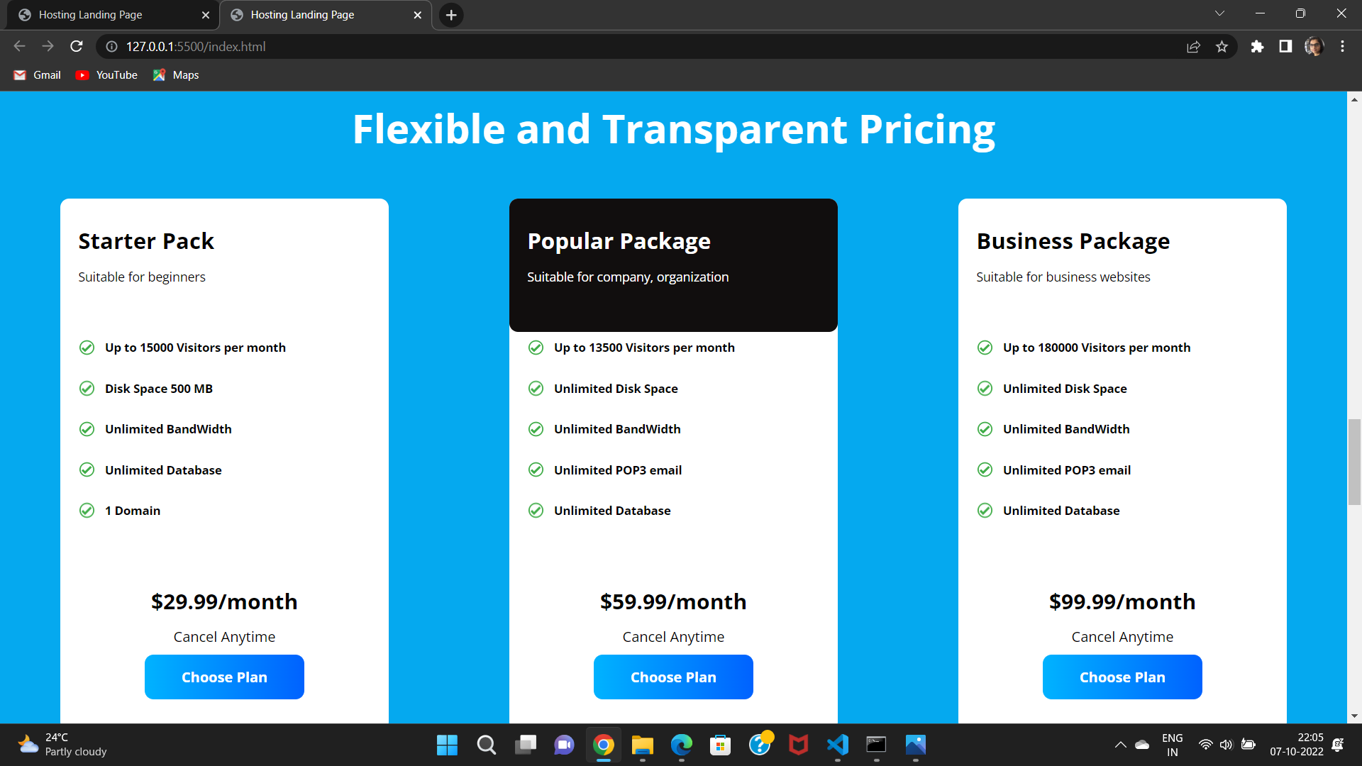 GitHub - Zareel/Hosting-Landing-Page11