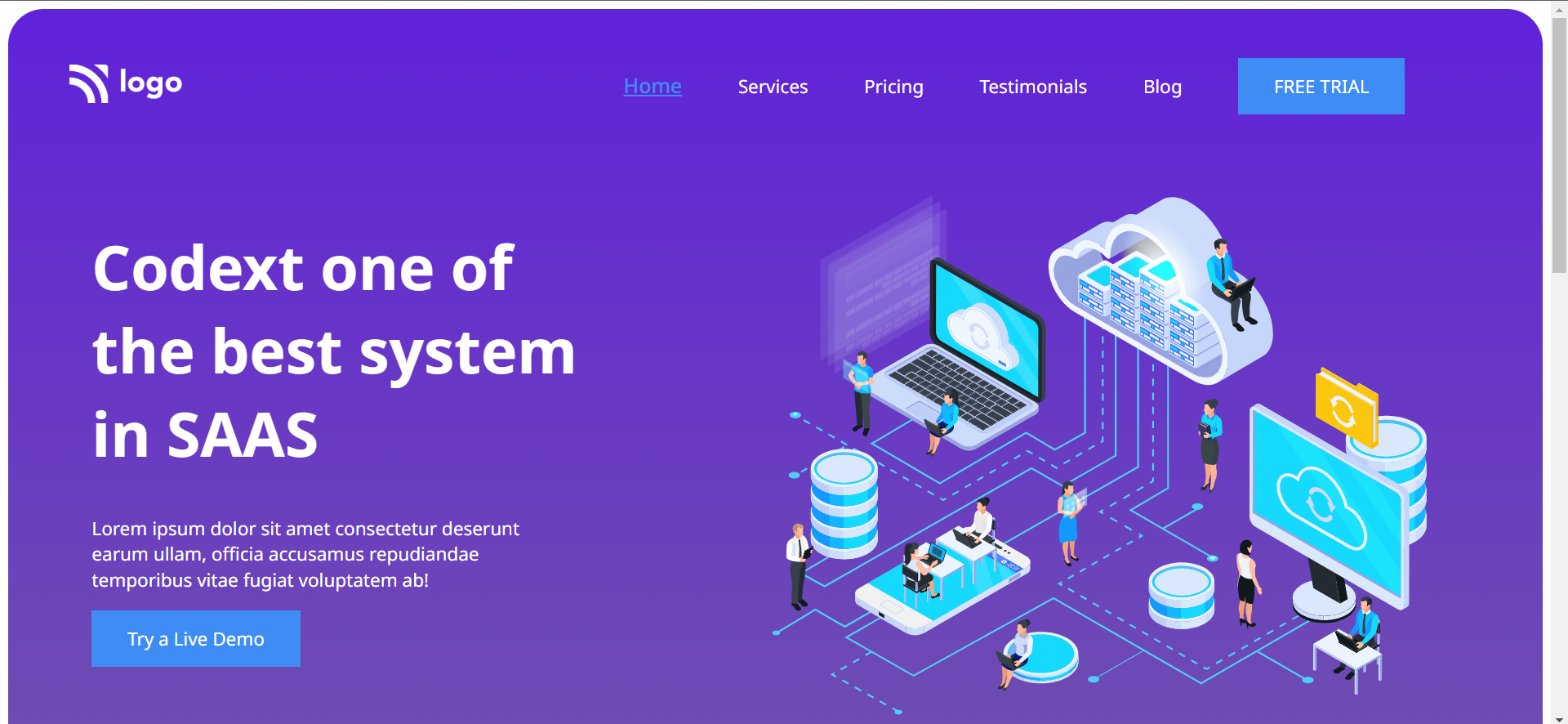 GitHub - Zareel/SAAS-Landing-Page13: Fully Responsive