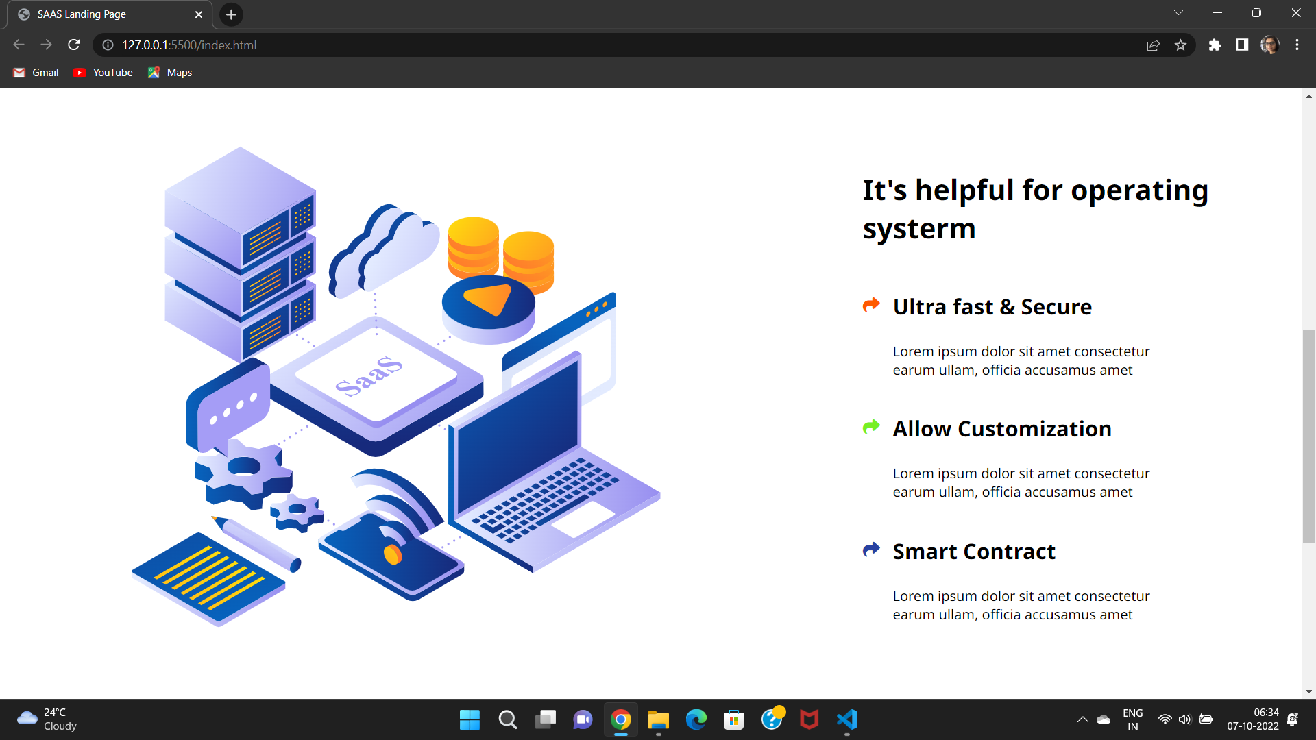 GitHub - Zareel/SAAS-Landing-Page13: Fully Responsive