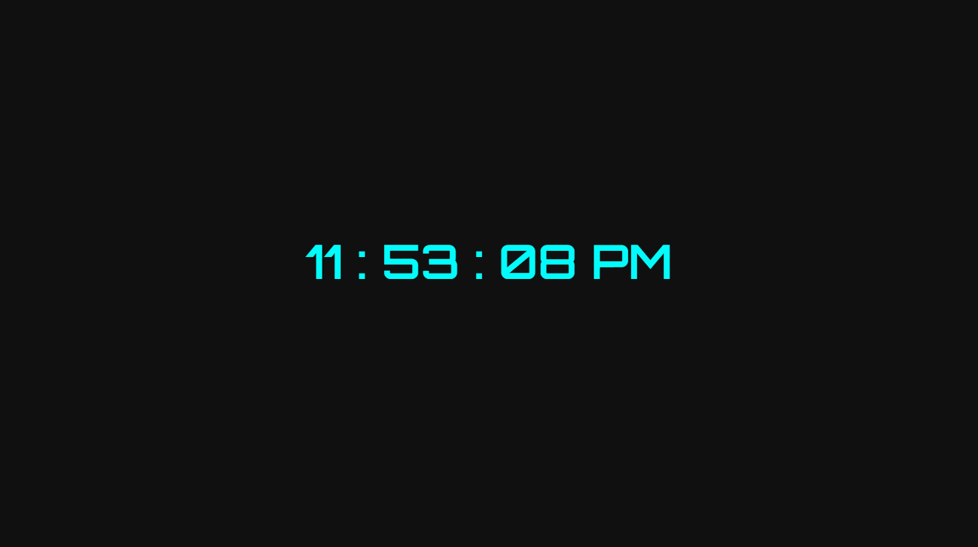 GitHub - Zareel/Digital-Clock