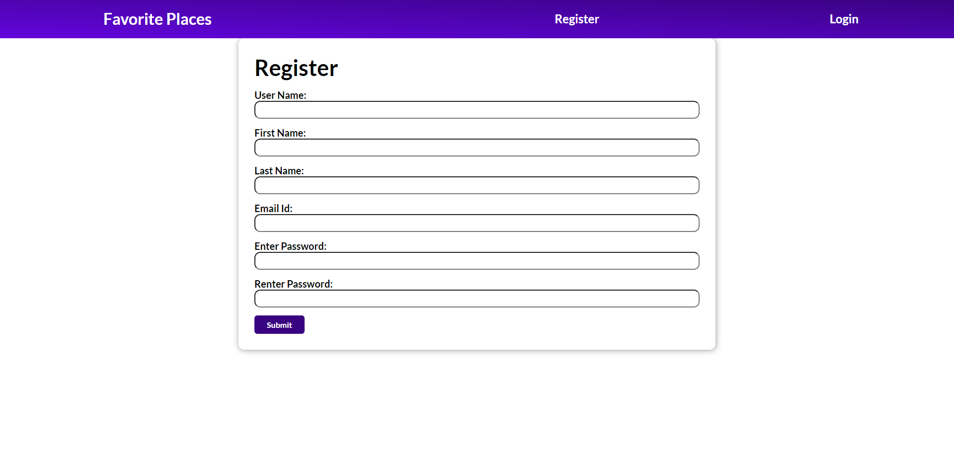 GitHub - Kanchi-Charan/Favorite-Places-Website