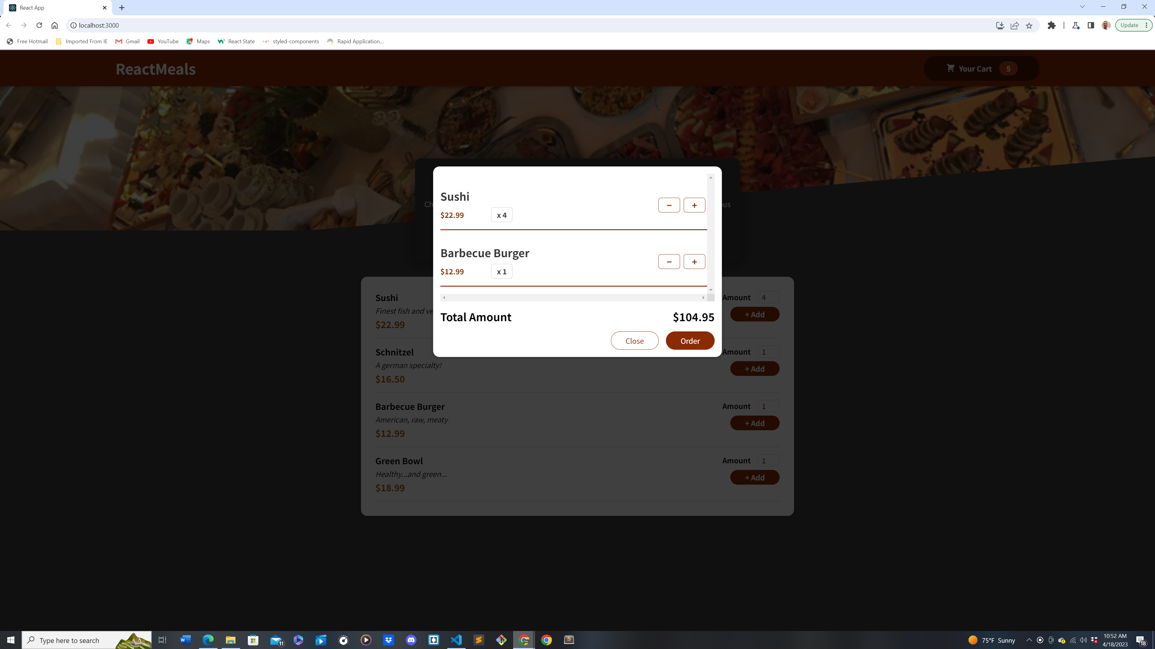 GitHub - JMishock/Food_Order_App