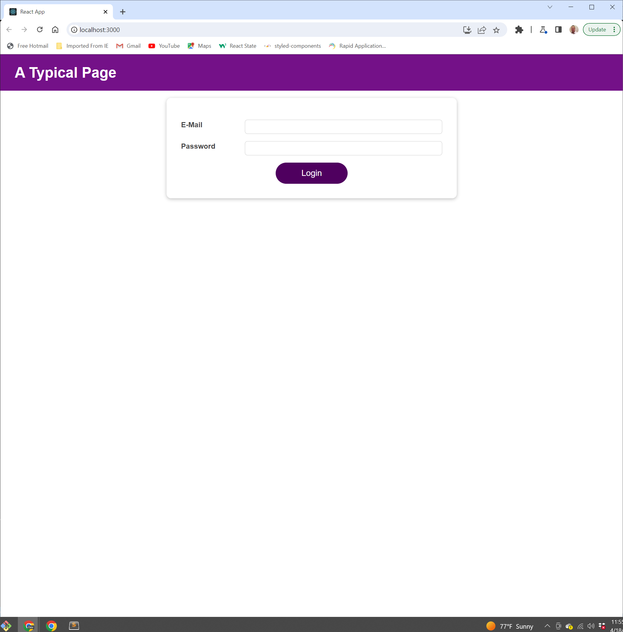GitHub - JMishock/Email_Password_App