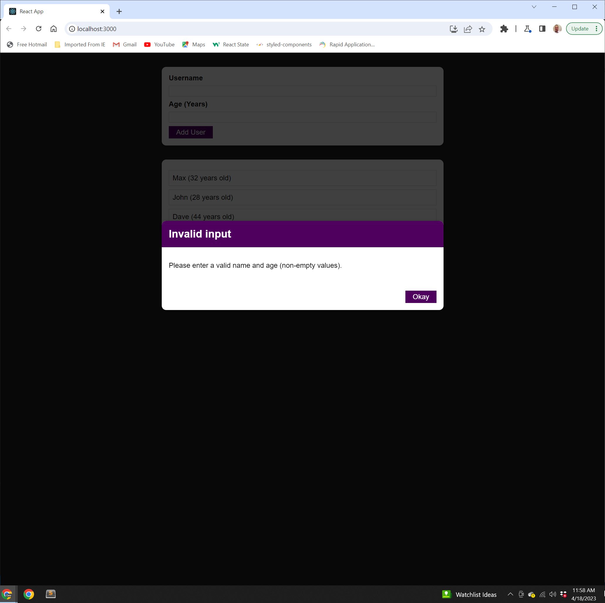 GitHub - JMishock/Name_Age_App