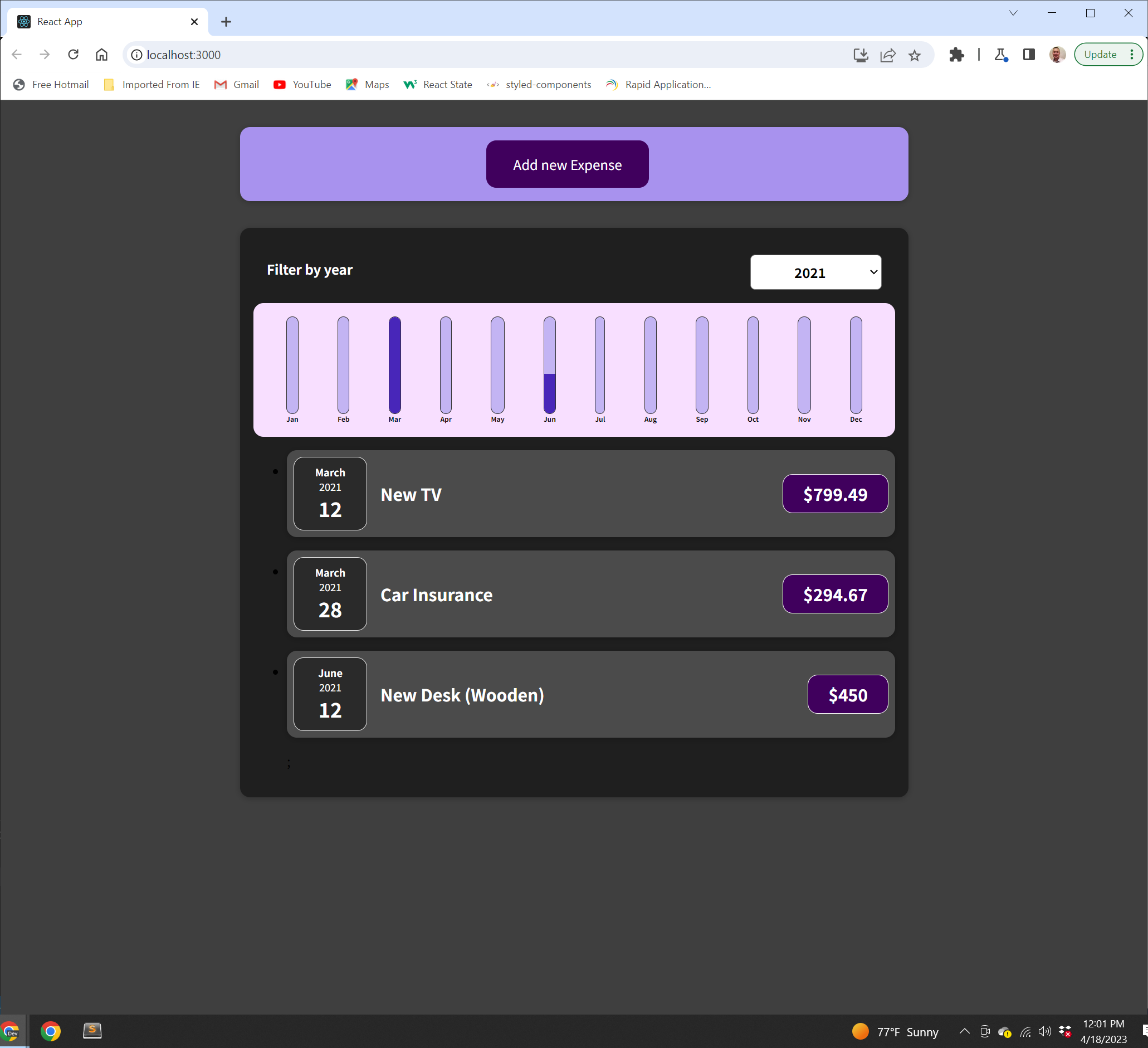 GitHub - JMishock/Demo-App: Expense demo app