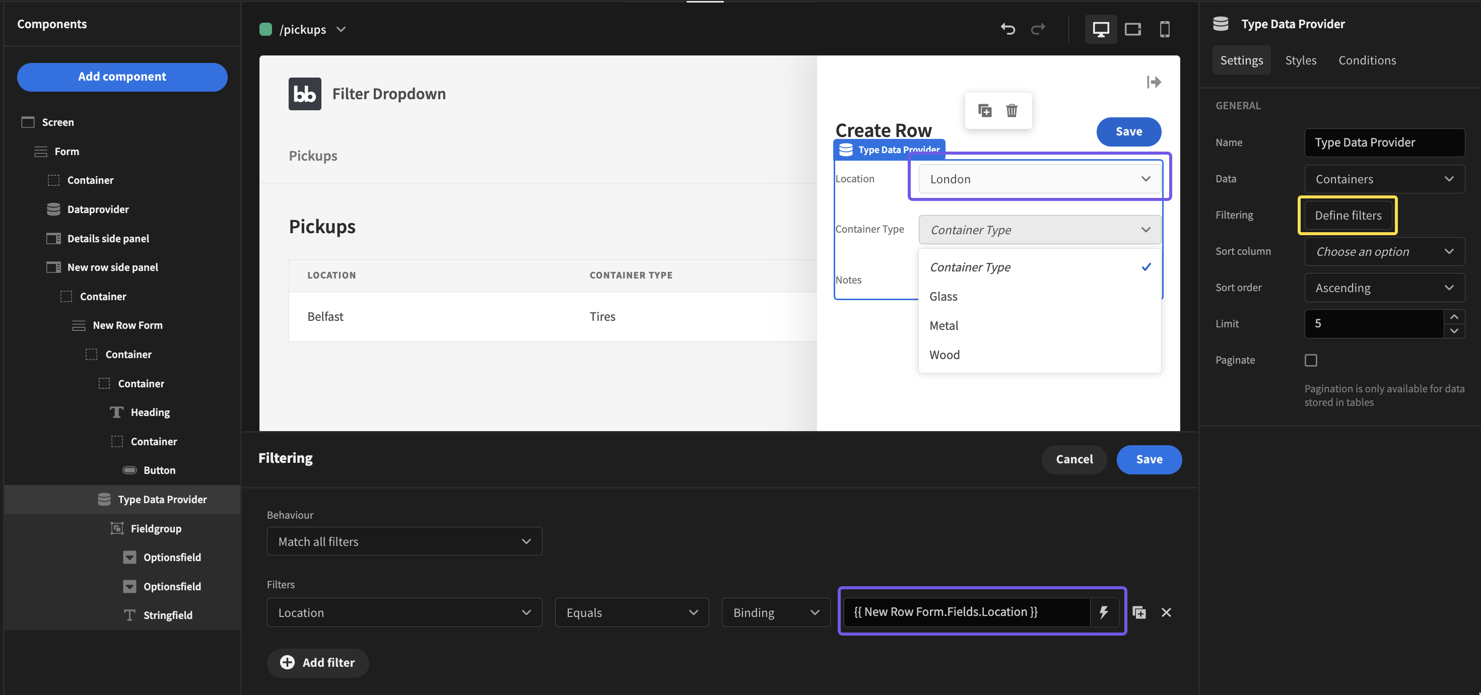 Update option picker 2 with values based on value in option picker 1 · Budibase budibase ...