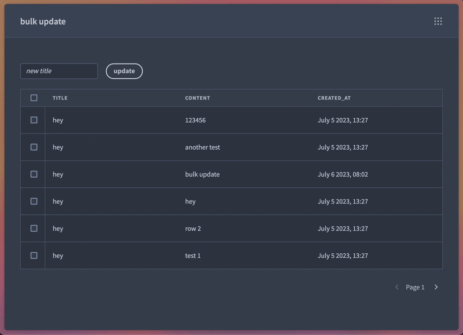 Bulk Update selected rows with value · Budibase budibase · Discussion #11055 · GitHub