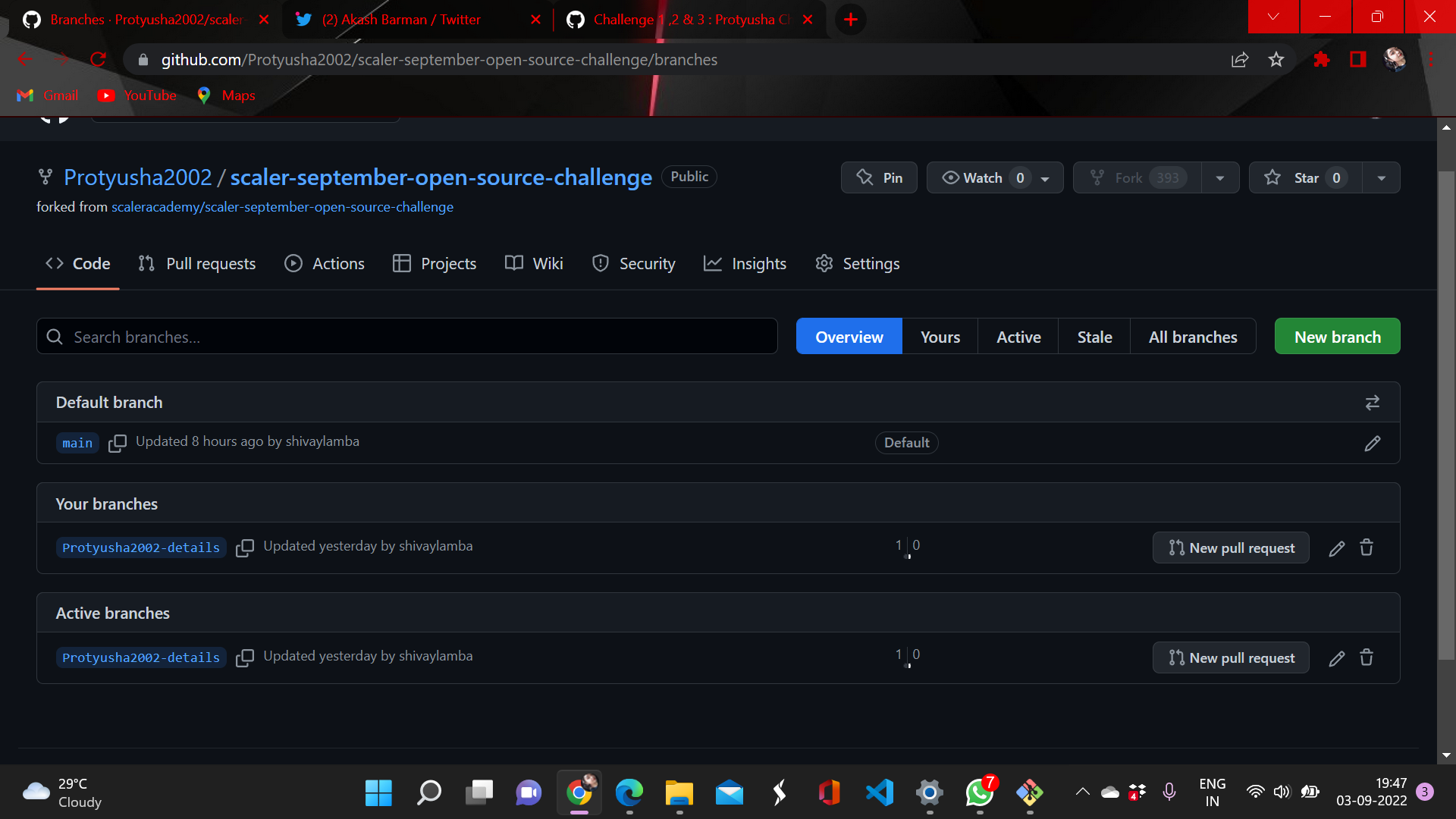 Challenge 1,2,3,4,5,6,7 ,8 & 9 : Protyusha Chatterjee#6384 · Issue #139 ...