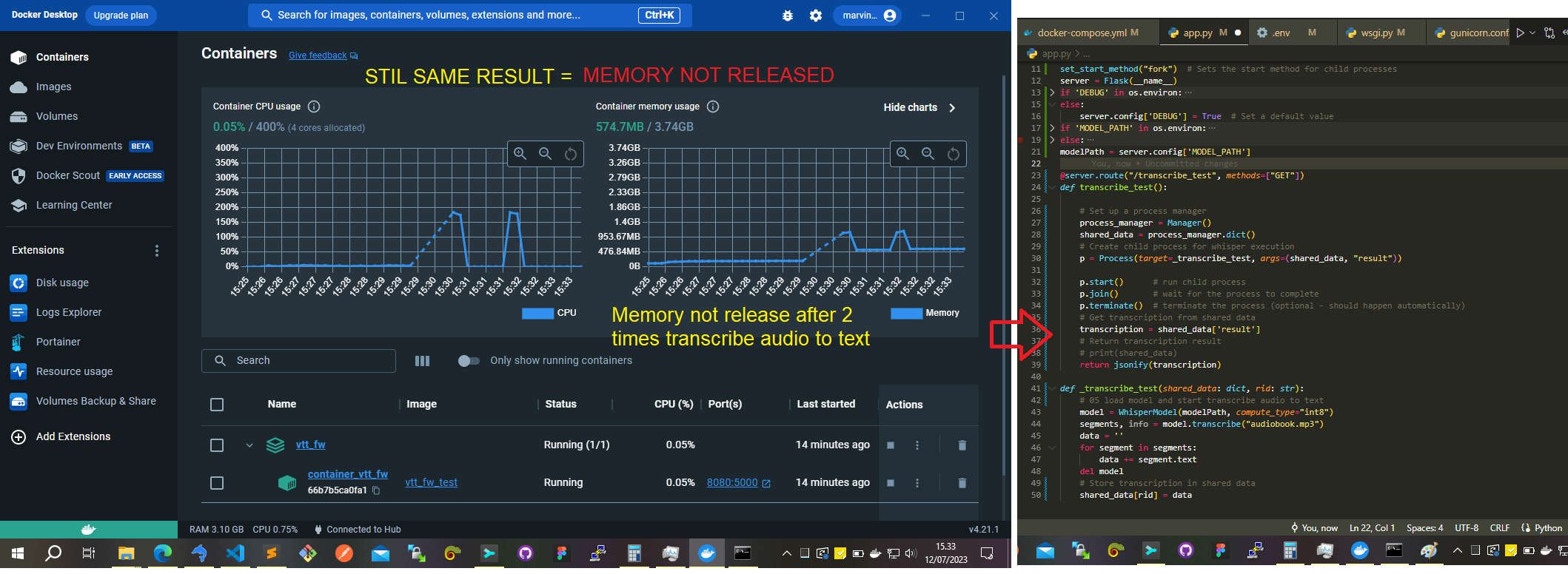 [Bug] [Memory leak] Whisper does not release ram once it is no longer used. · openai whisper ...