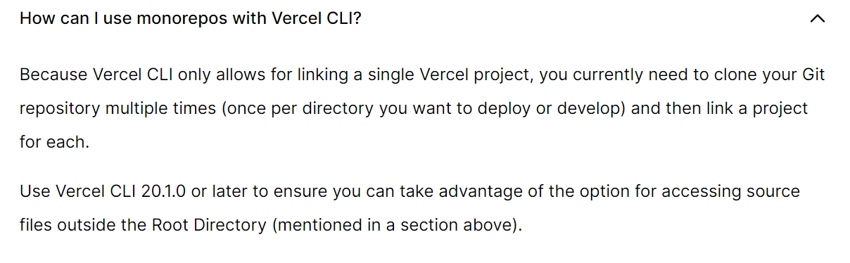 Monorepo Example · Issue 3547 · Vercelvercel · Github