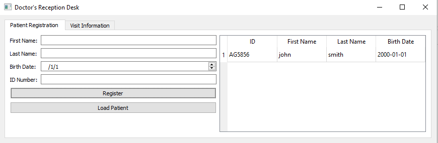 GitHub - obaskly/Clinic-Receptionist-Tool: A simple GUI application to ...