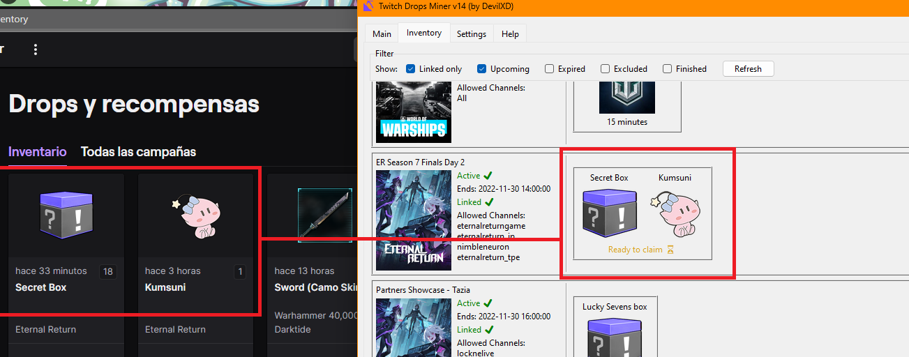 error drop claim · Issue #82 · DevilXD/TwitchDropsMiner · GitHub