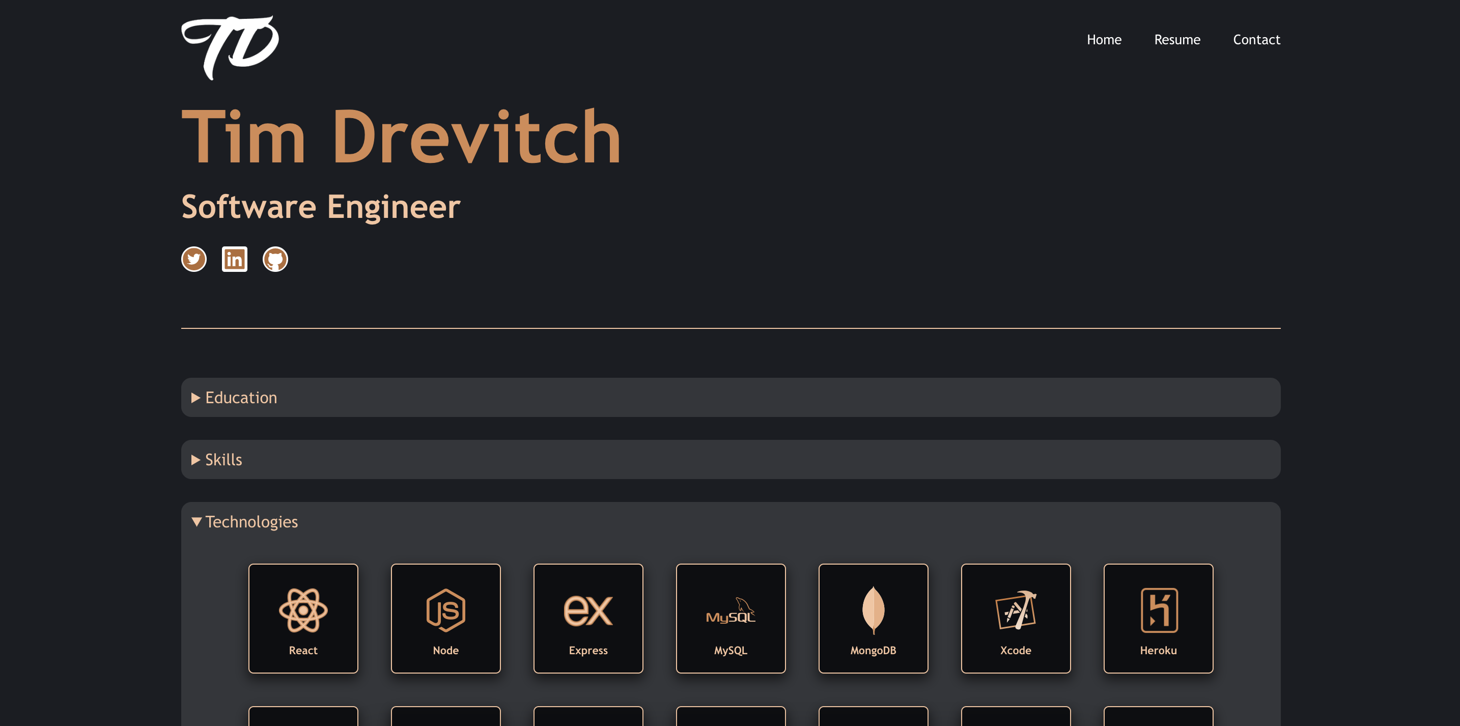 GitHub - timdrevitch/tim-drevitch-portfolio: My portfolio website => https://timdrevitch.com
