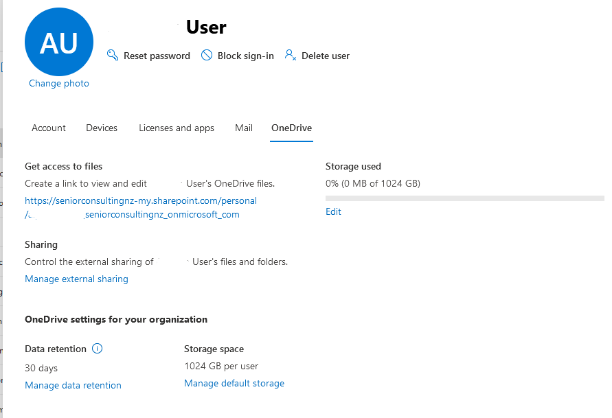 Access Denied when using Get-MgUserDefaultDrive, despite using delegated administrator ...