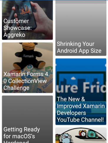 [Enhancement] CollectionView staggered layout · Issue #7046 · xamarin/Xamarin.Forms · GitHub
