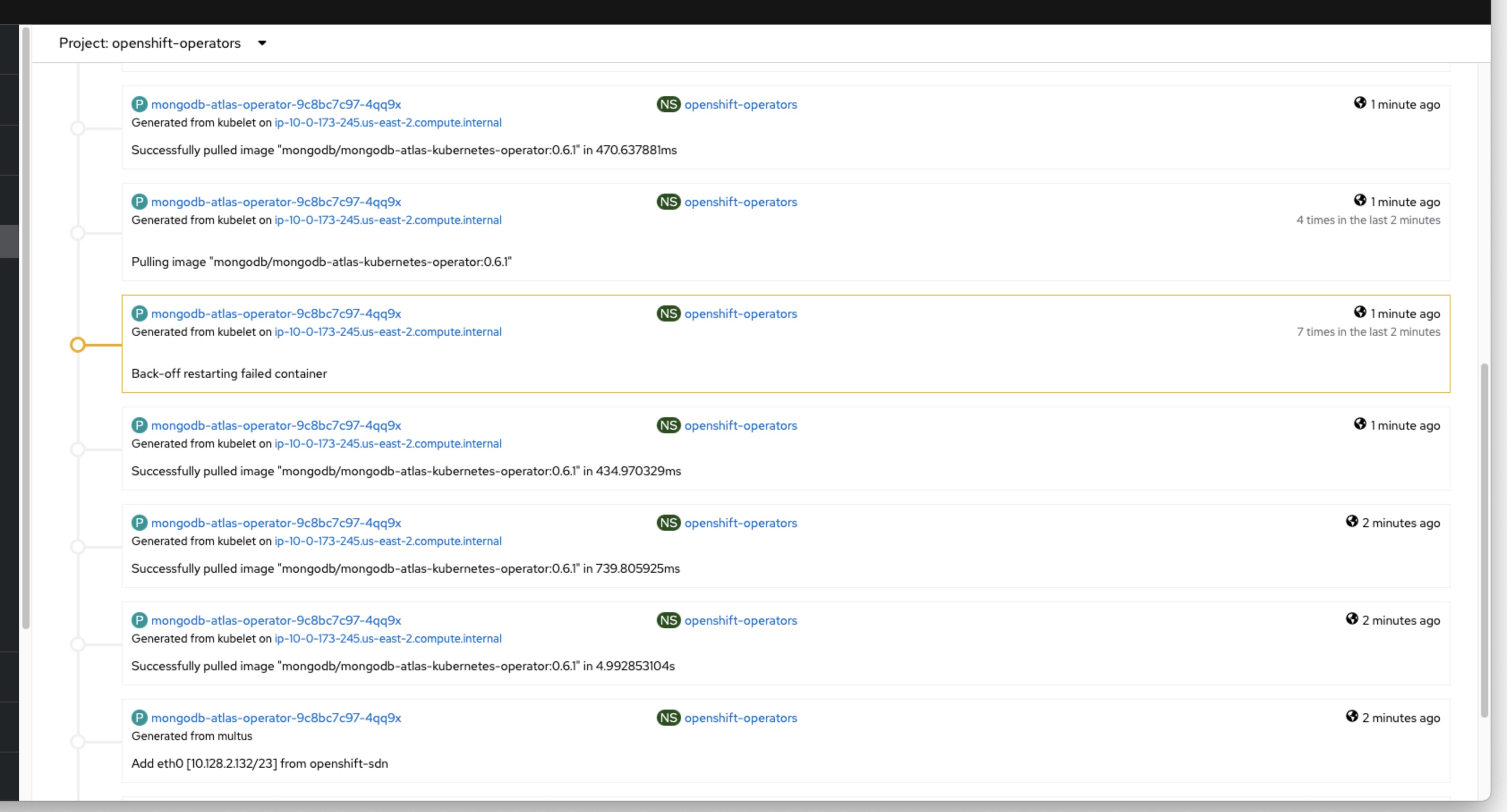high memory utilization, crashes, in large openshift clusters · Issue #360 · mongodb/mongodb ...