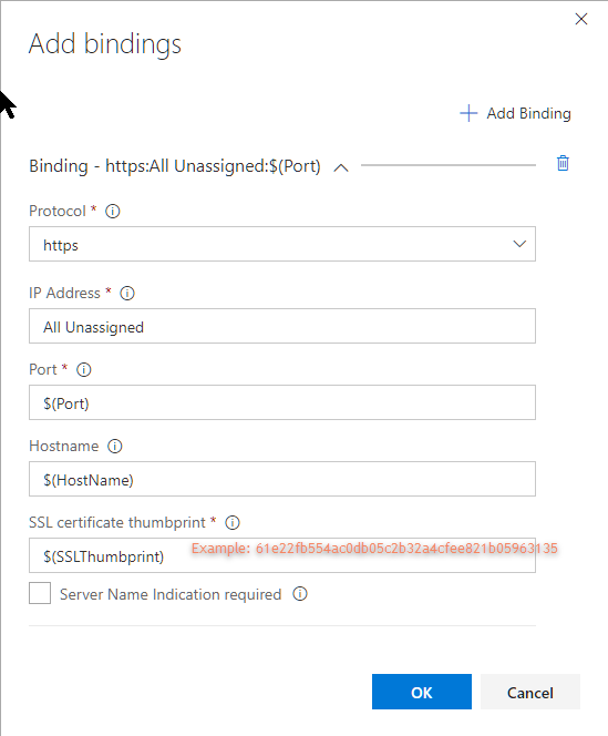 Iis Web App Managepreview Ssl Certificate Thumbprint Contains Non Hexadecimal Characters In