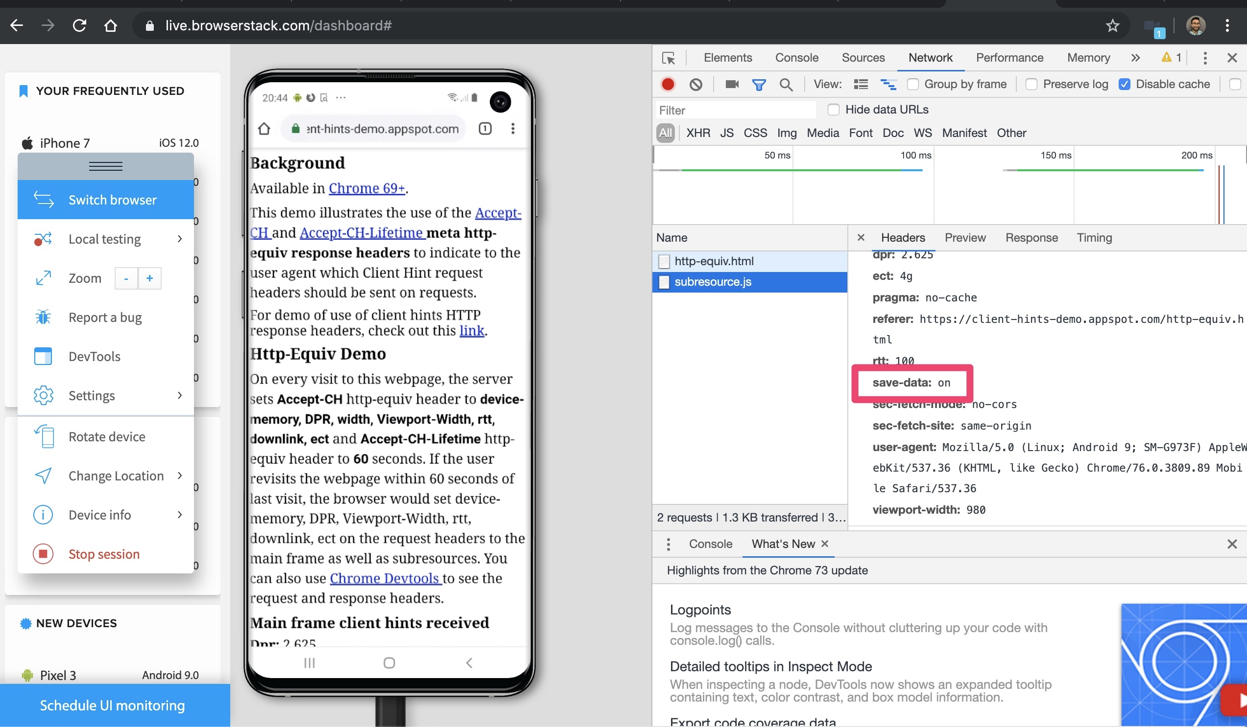 [Demo] Save Data · Issue #51 · GoogleChromeLabs/adaptive-loading · GitHub