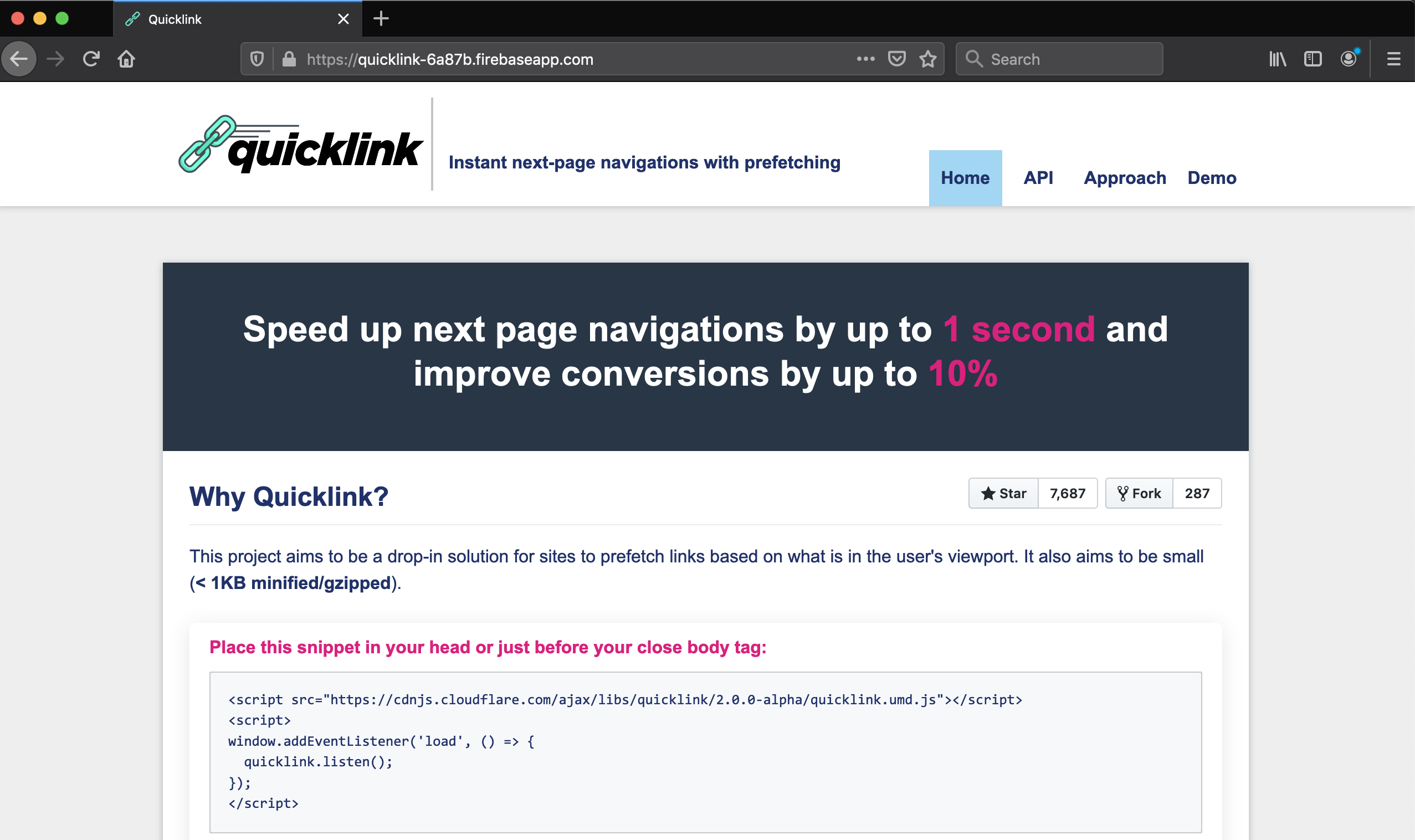 Quicklink site - Logo not displayed correctly in FF 70 · Issue #143 · GoogleChromeLabs/quicklink ...