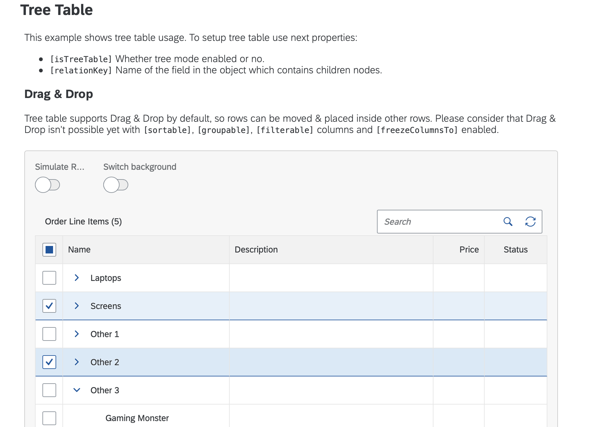 Random Selections Of Checkboxes In Treetable · Issue 8597 · Sapfundamental Ngx · Github