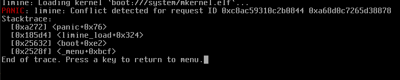 PANIC while loading kernel · Issue #242 · limine-bootloader/limine · GitHub