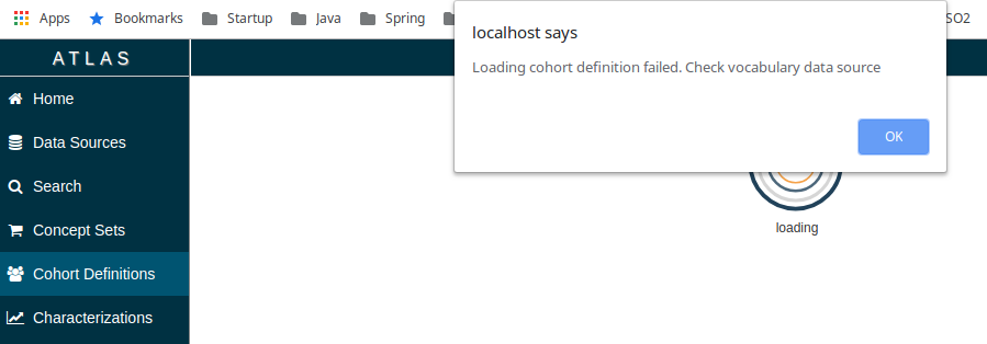 New Cohort creation is blocked by JS Alert · Issue #1593 · OHDSI/Atlas · GitHub