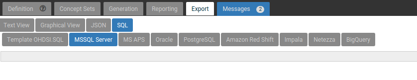 Cohort does not export SQL for MSSQL · Issue #1918 · OHDSI/Atlas · GitHub