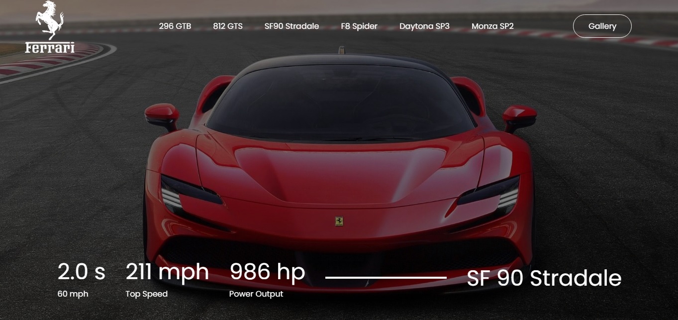 GitHub - HenricoPi-WebDesign/Ferrari: Ferrari website replica with ...