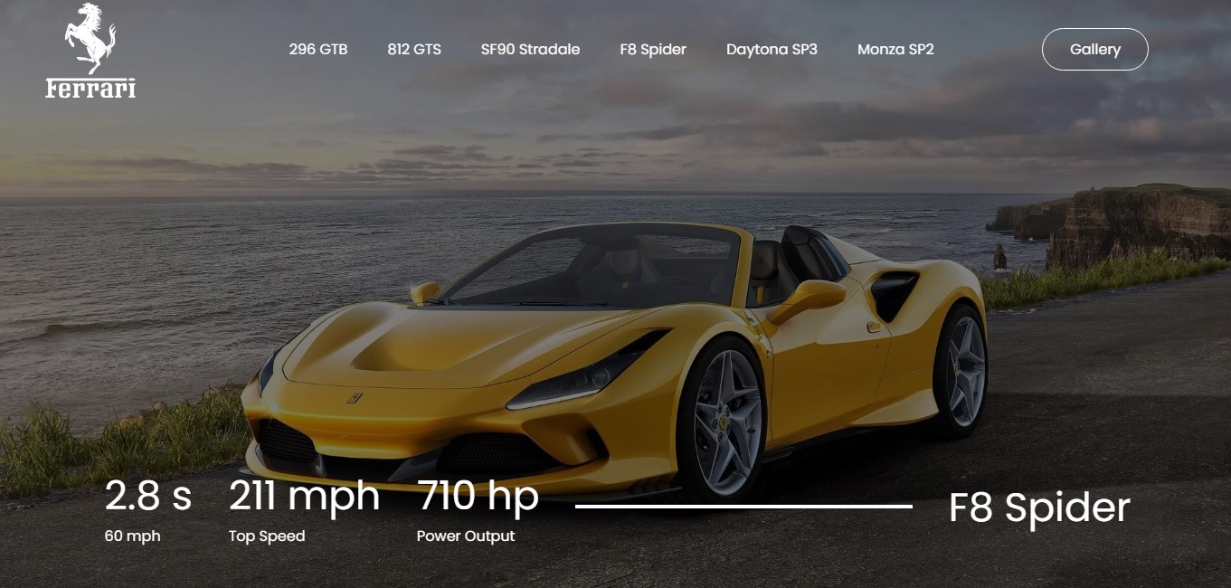 GitHub - HenricoPi-WebDesign/Ferrari: Ferrari website replica with different models and an image ...