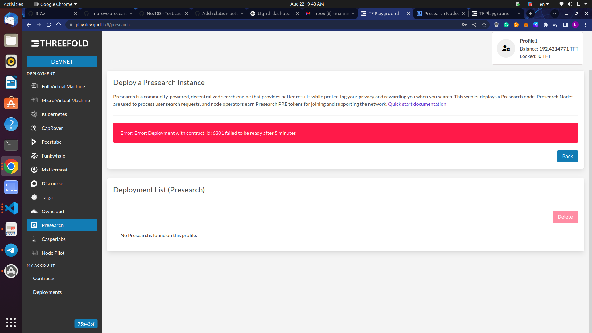 Improve presearch capacity filter · Issue #665 · threefoldtecharchive/grid_weblets · GitHub